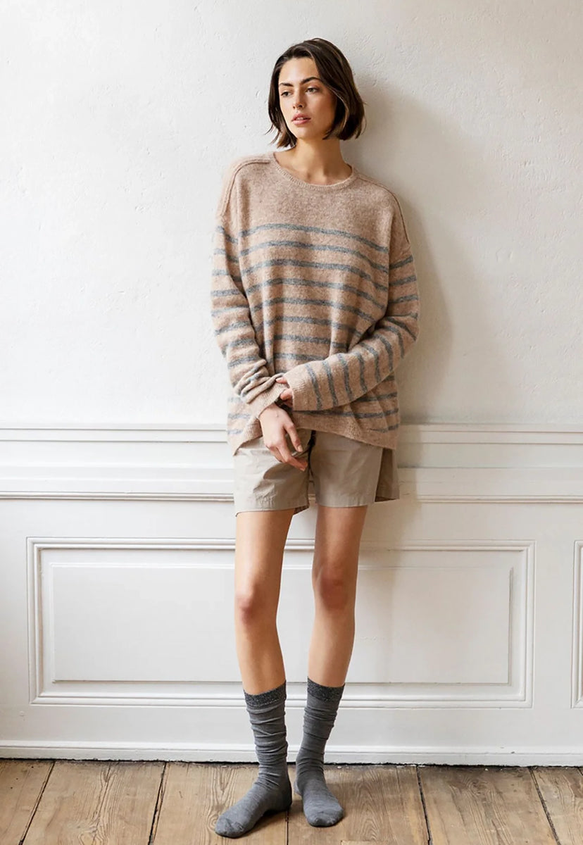 project aj117 - carrie knit - sand – GOOSE