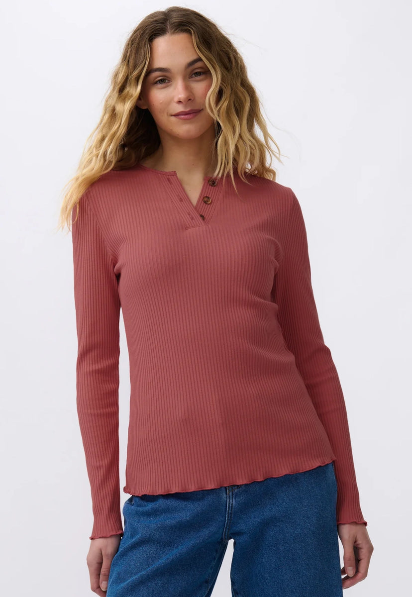 kireina - heather top - burnt rose – GOOSE