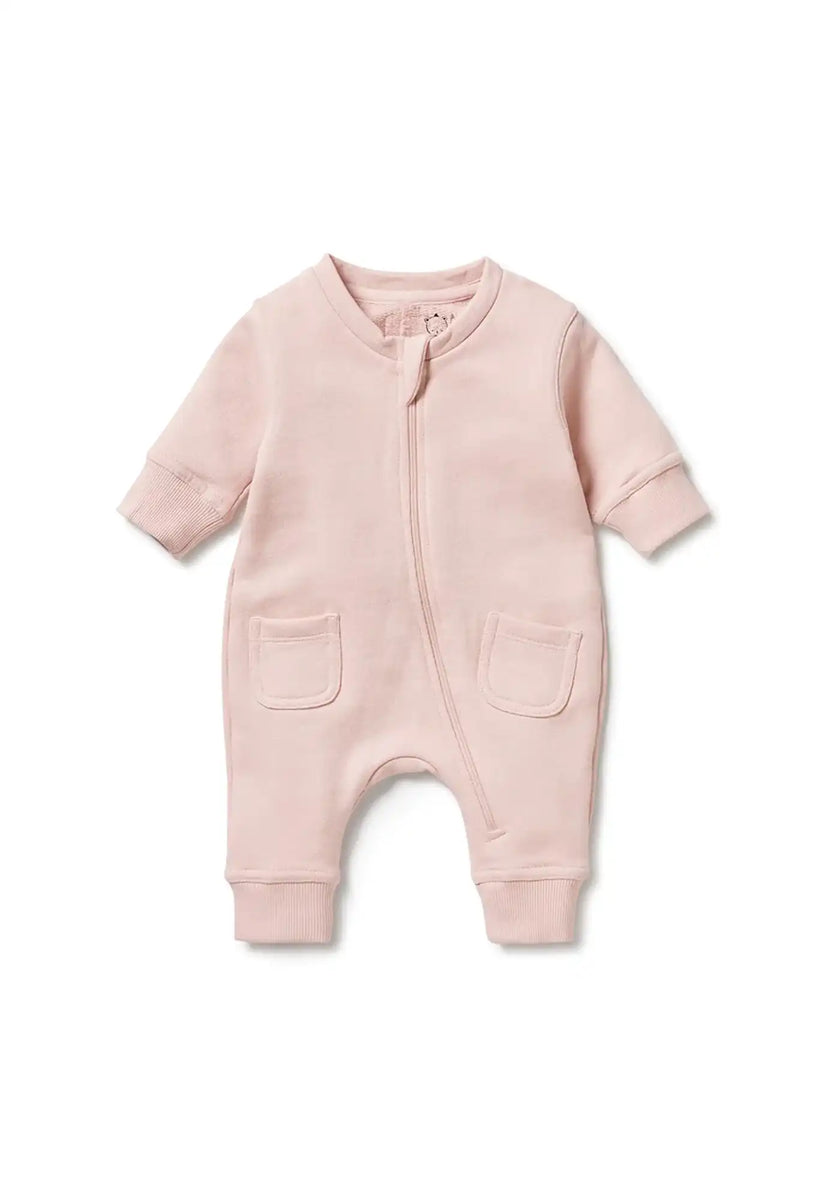 wilson & frenchy - terry growsuit - rose – GOOSE